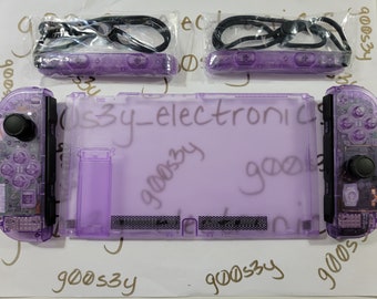 New Nintendo Switch Custom Chrome Purple Styled Joycons and - Etsy
