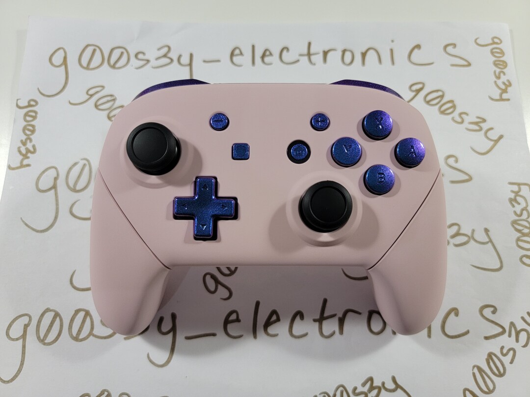 New Nintendo Switch Custom Light Pink Pro Controller With - Etsy