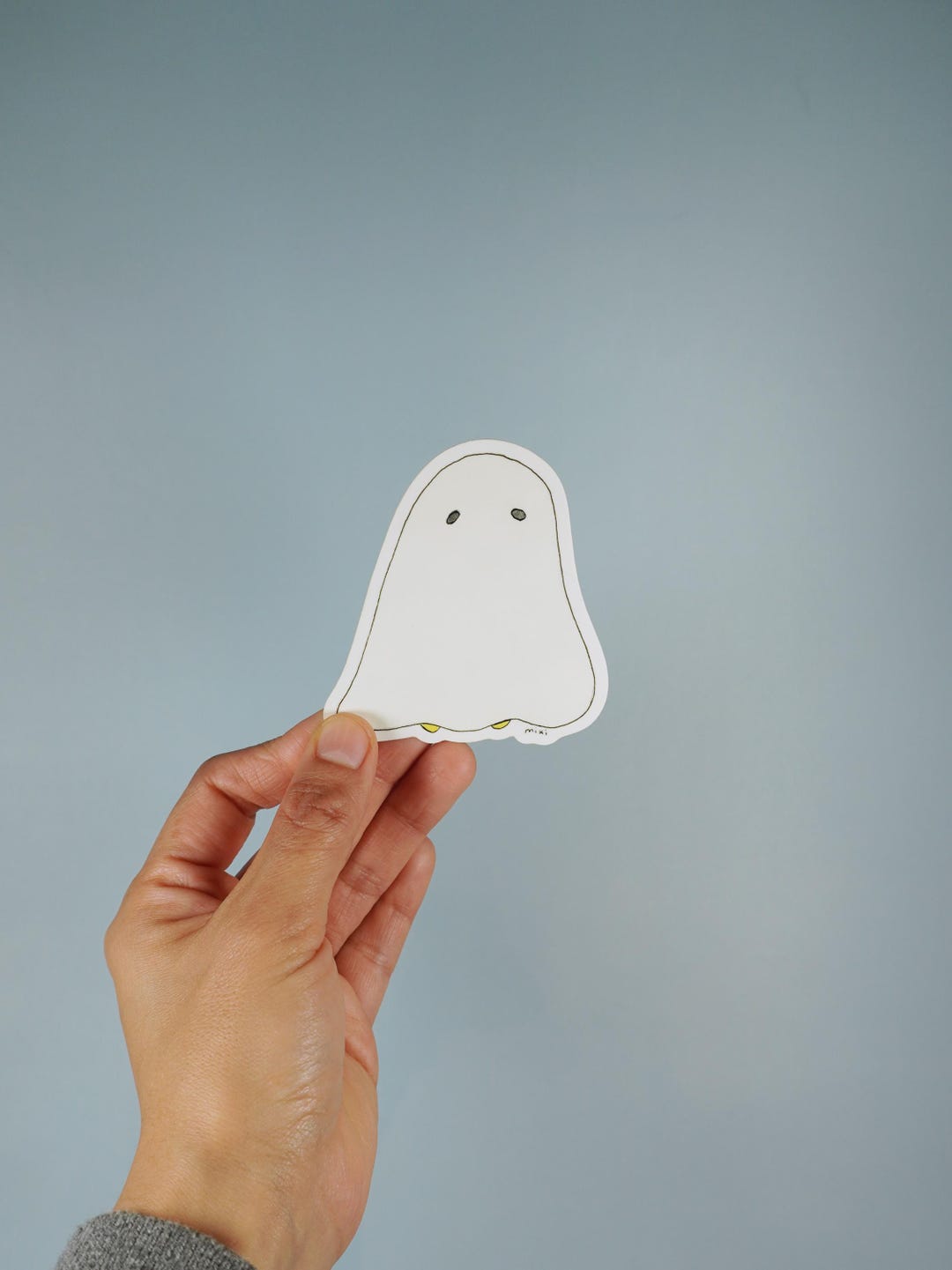 Watercolor Ghost Sticker | Transparent Halloween Die Cut Decal - Etsy