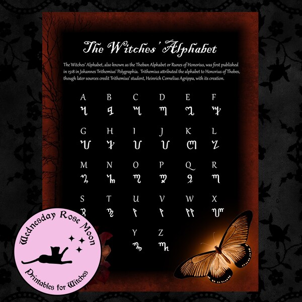 Witches Alphabet - Etsy