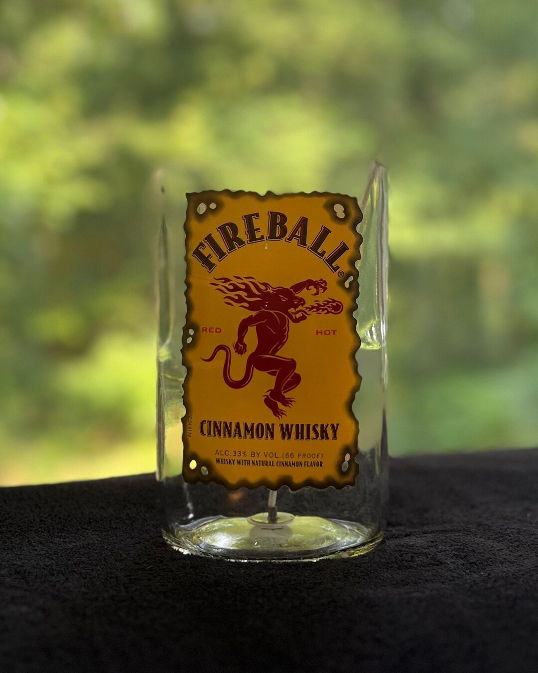 Fireball Cinnamon Whiskey Liquor Bottle Candle. Liter Size. Made to ...