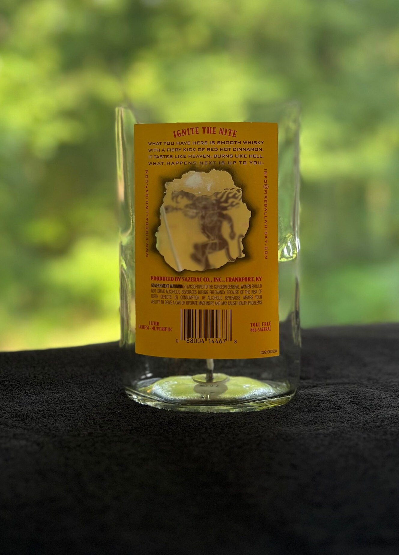 Fireball Cinnamon Whiskey Liquor Bottle Candle. Liter Size. - Etsy