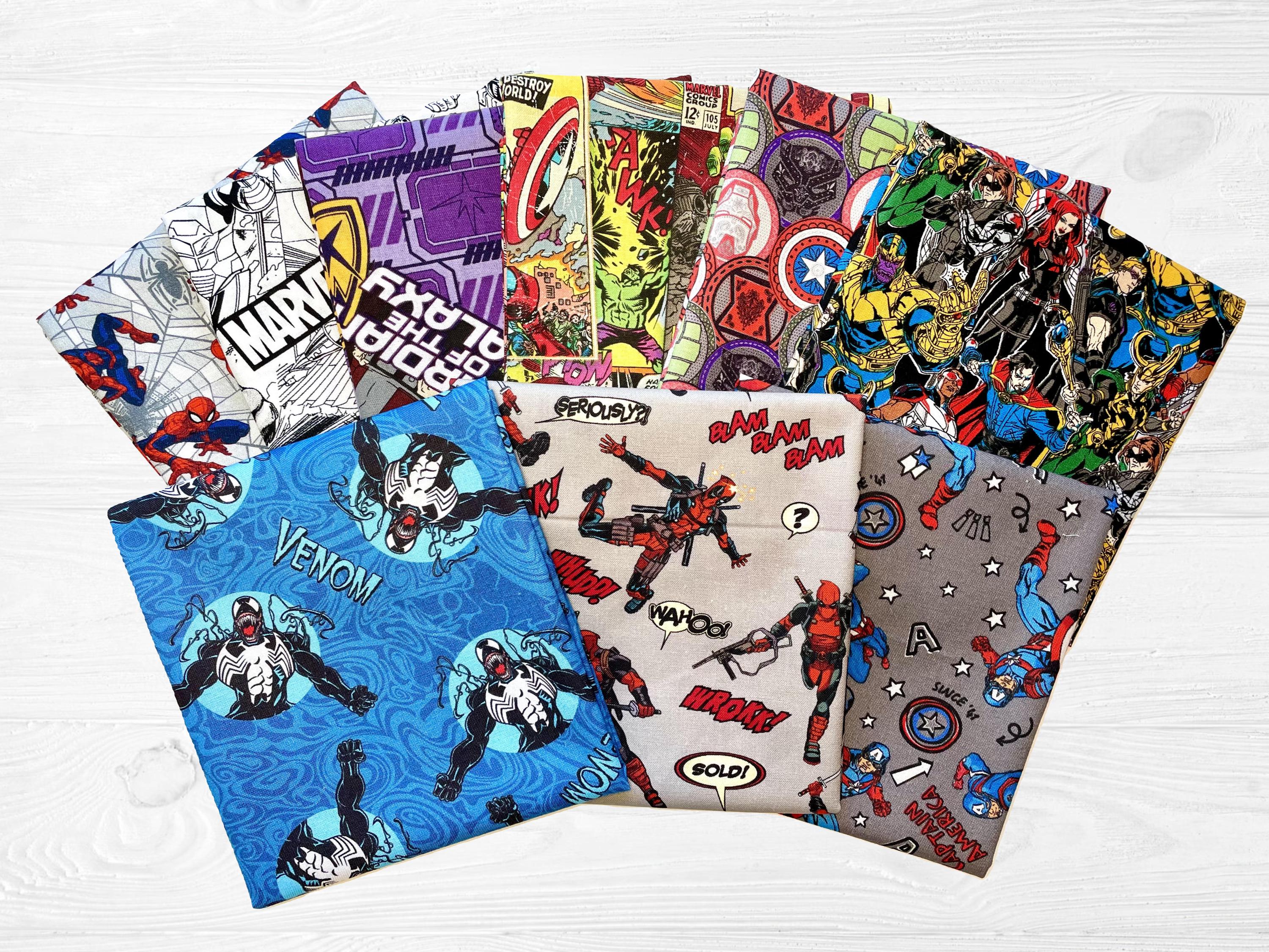 Marvel Character Fat Quarter Bundle Comic Quilting Cotton 9 Piece - Etsy