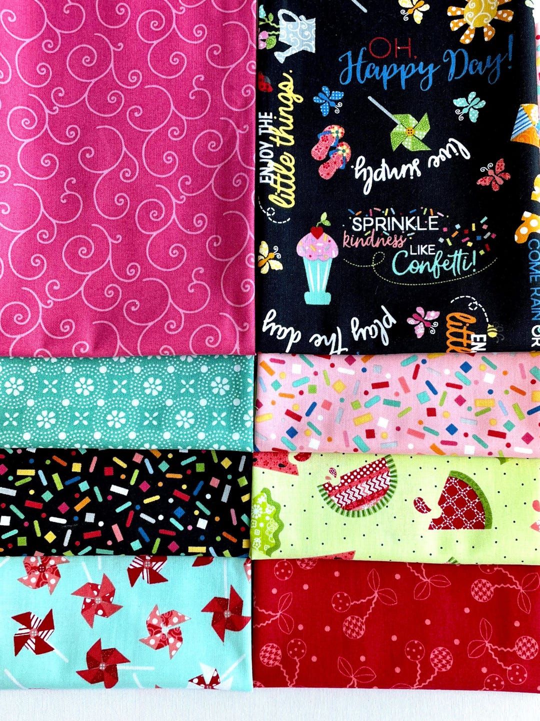 8 Sprinkle Sunshine Fat Quarter Bundle - Etsy