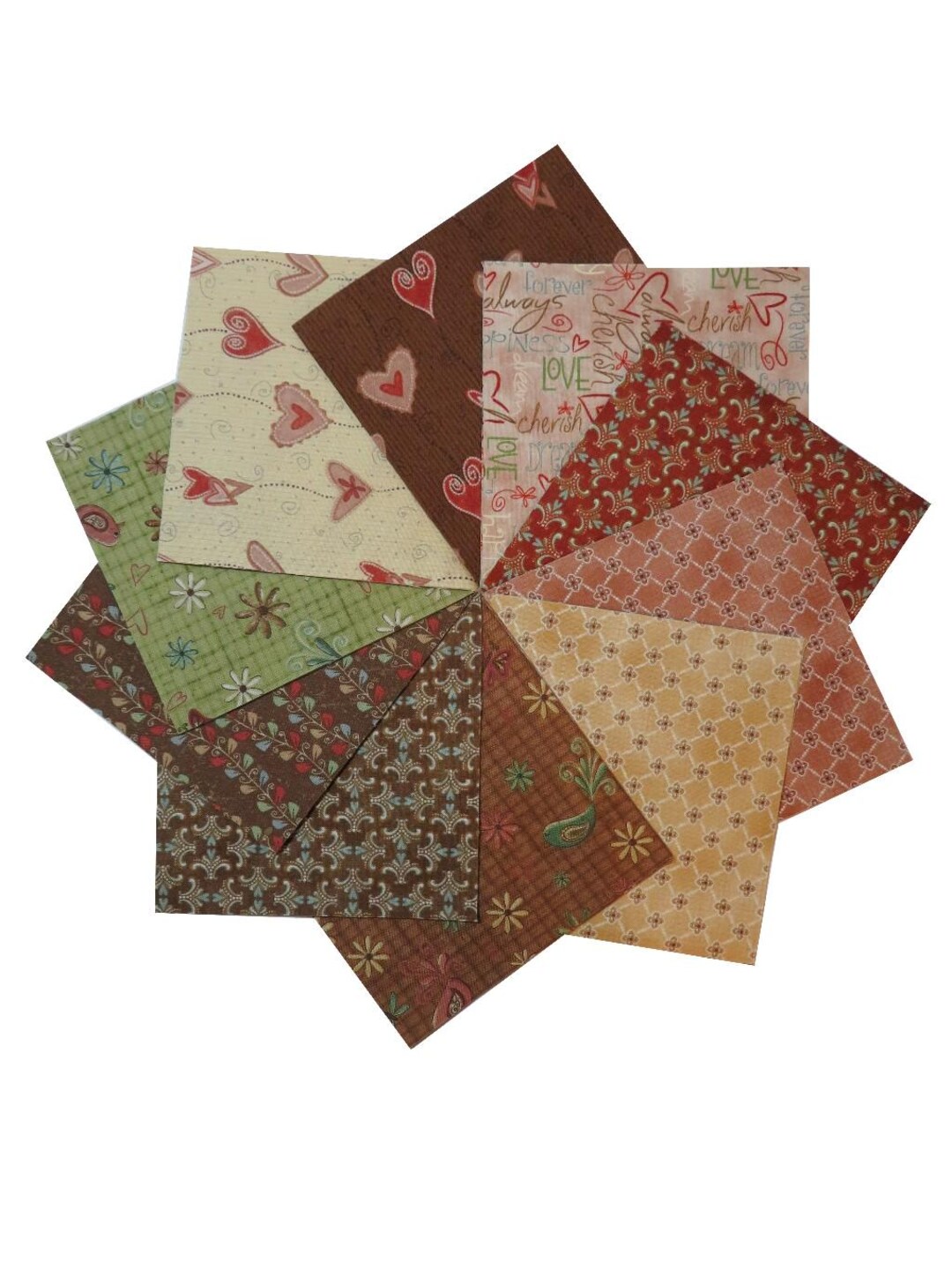 Heartstrings Charm Pack Precut Squares (40) 5 Inch Quality Quilting ...