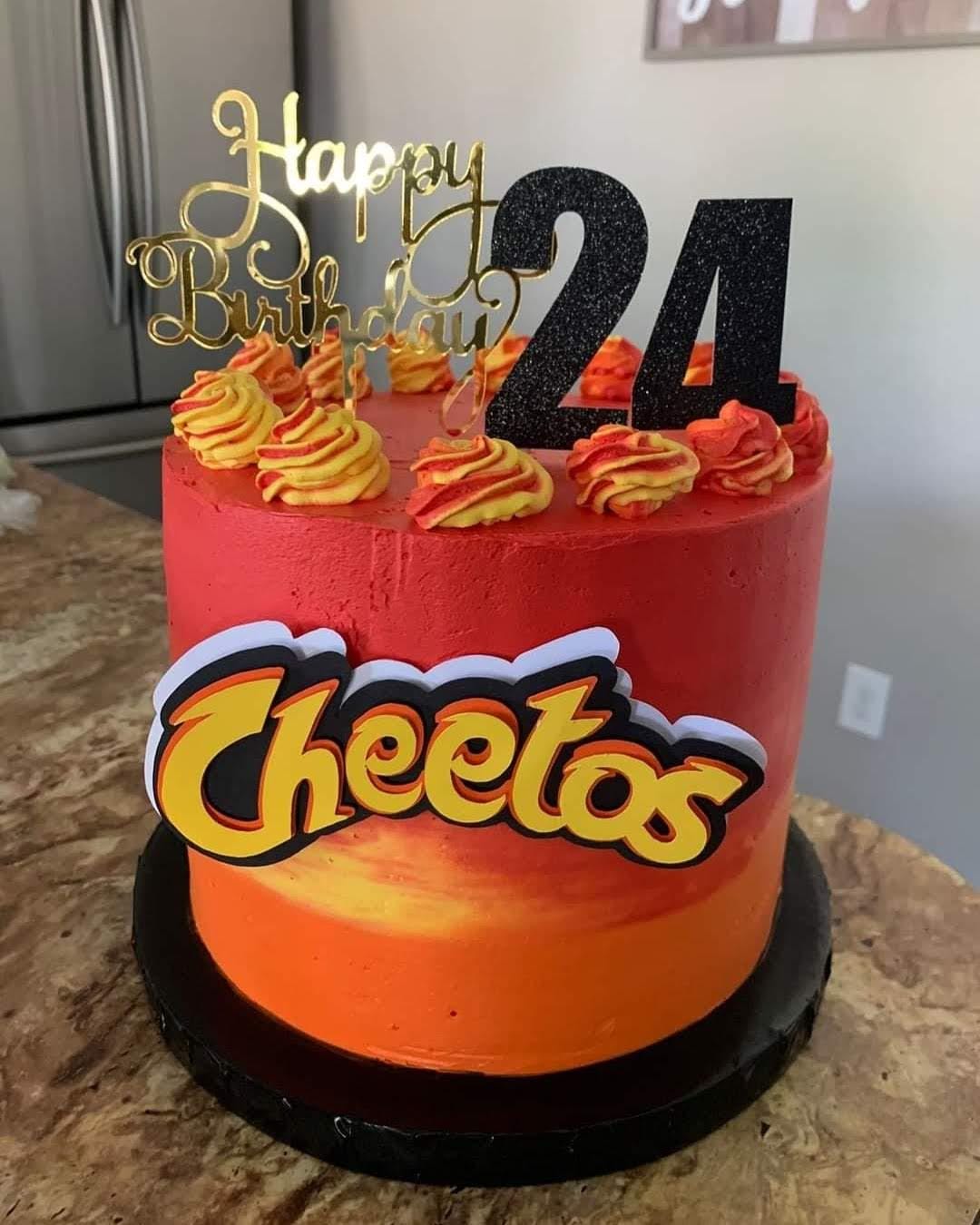 Chee Tos Cake Topper, Chips Cake Topper, Hot Chips Topper, Slamming Hot ...