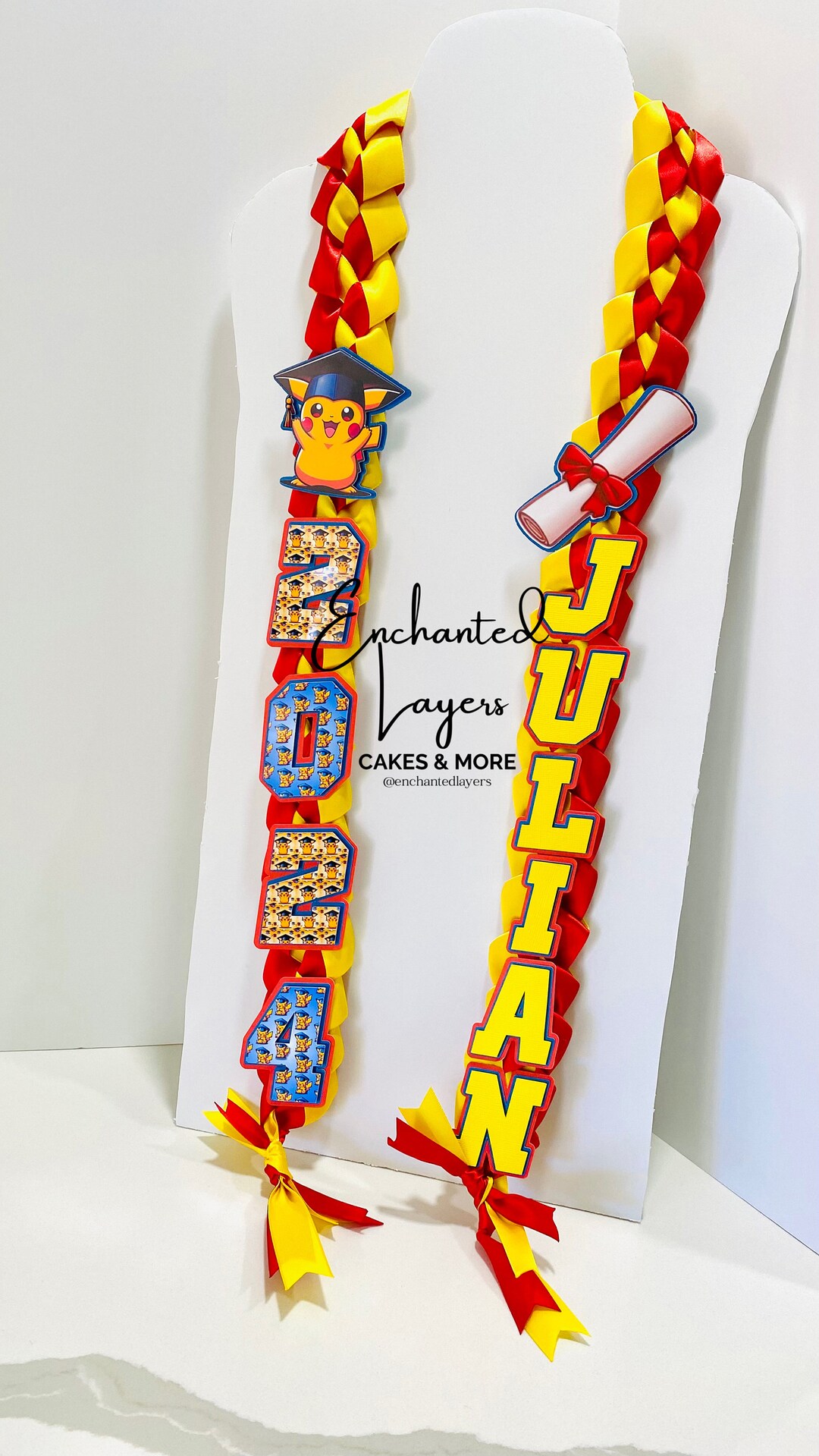 Pikachu Kinder Graduation Lei, Character Leis - Etsy