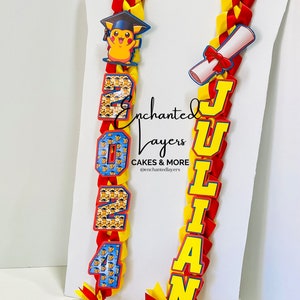 Pikachu Kinder Graduation Lei, Character Leis - Etsy