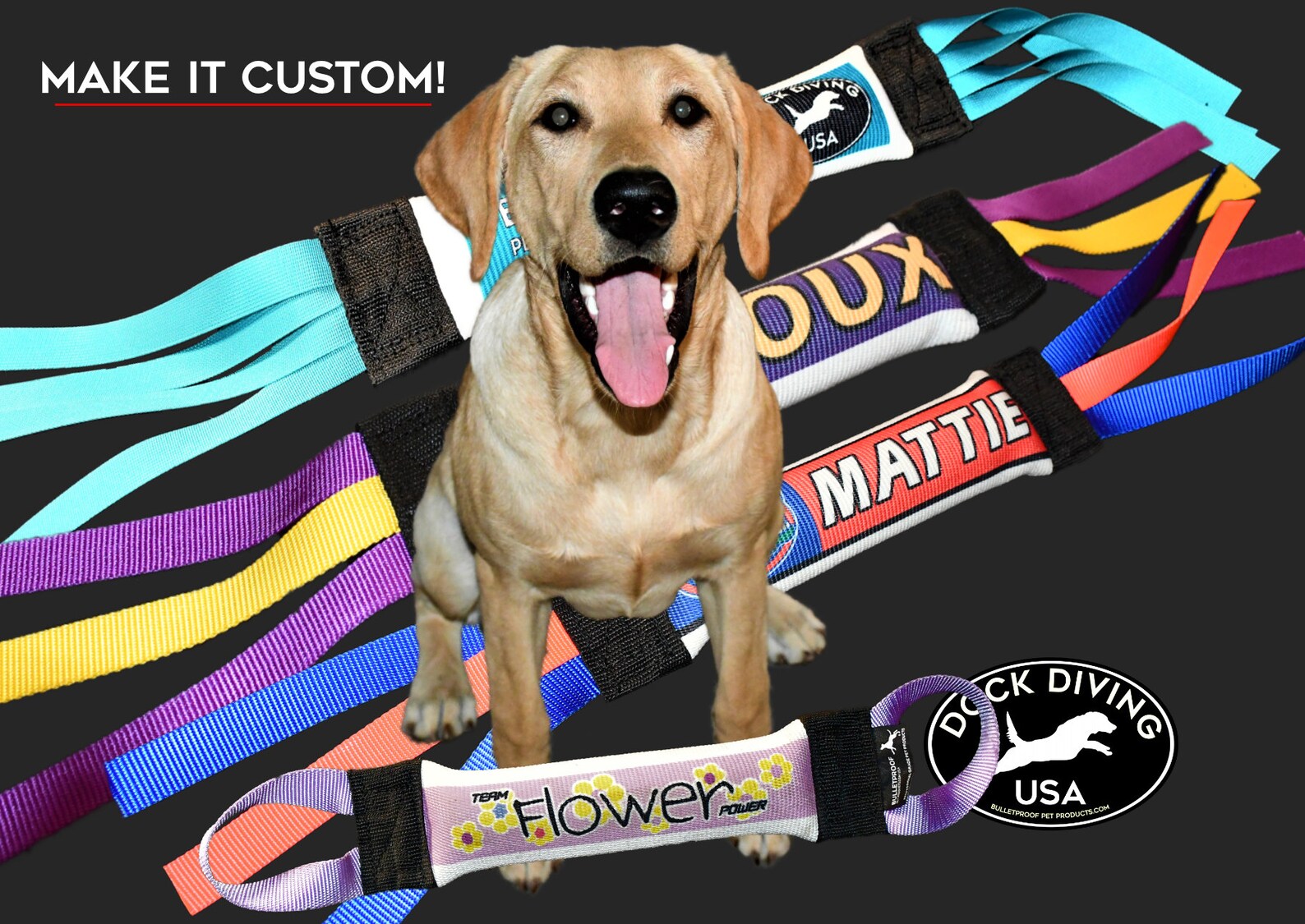 Dock Diving Bumper Tug - Competition Series Weighted - CUSTOMIZABLE - Etsy