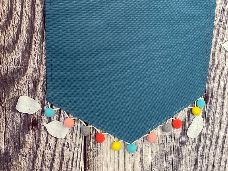 Pin Banner / Unique Pin Pennant/ Handmade Blank Canvas Banner | Etsy