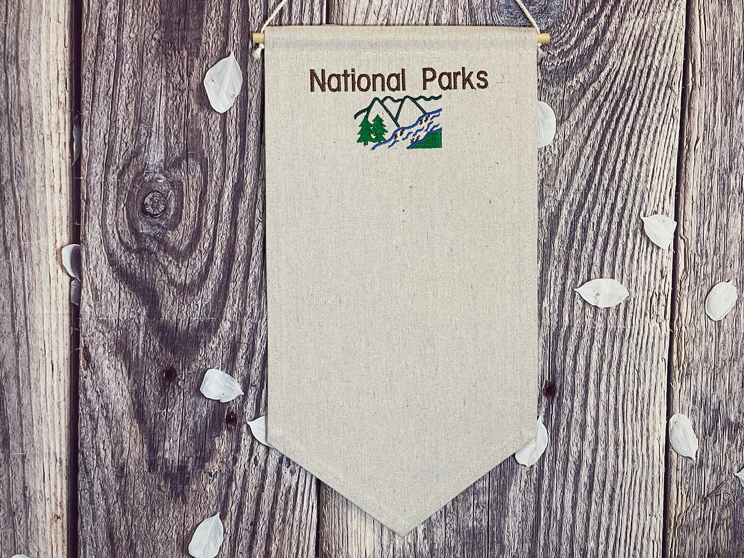 Custom National Parks Banner/ National Parks Pin Pennant With Custom ...