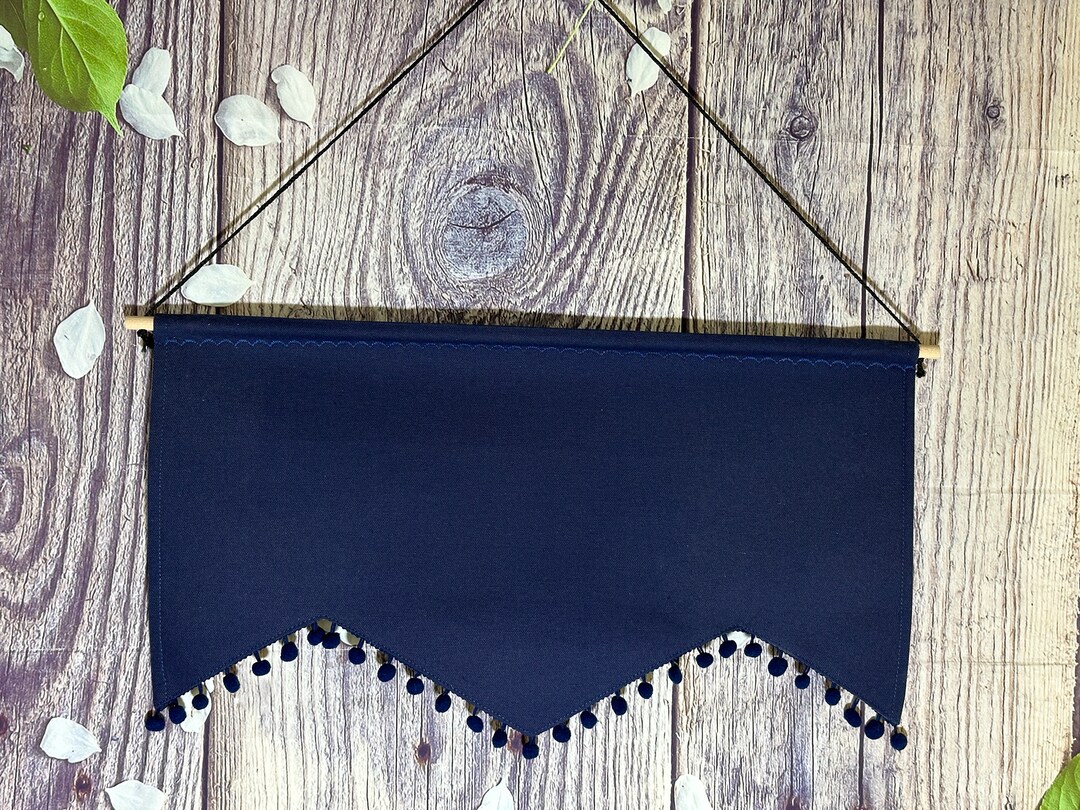 Three Tip Tail Design Canvas Banner, Wall Pin Pennant, Lapel Pin ...