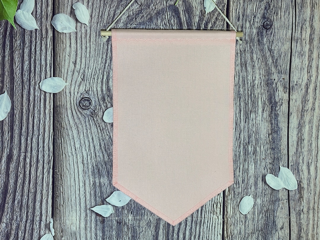 Pink Blank Canvas Banner, Enamel Pin Banner, Pin Banner, Pin Pennant ...