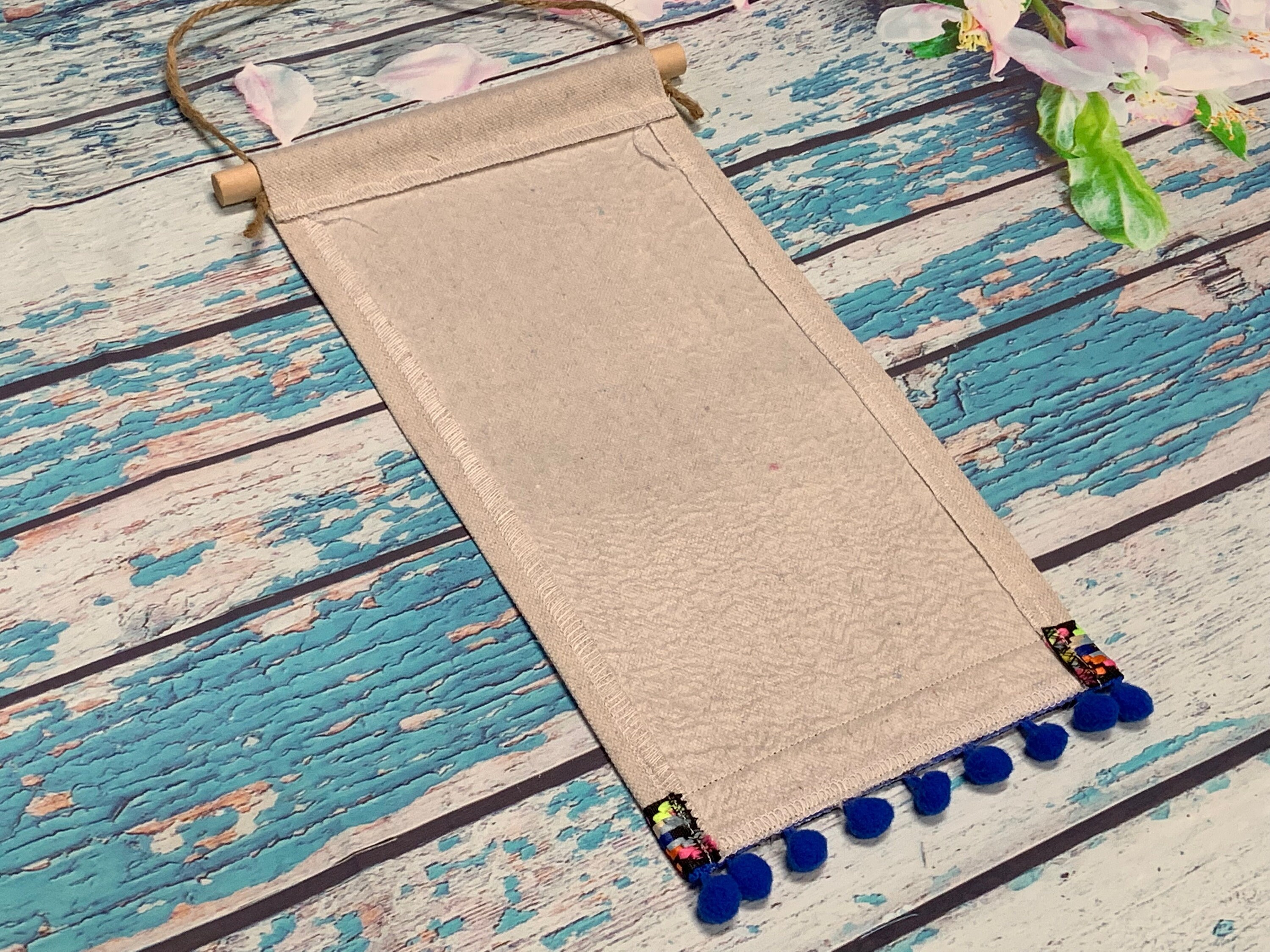 Pin Banner / Unique Pin Pennant / Handmade Blank Canvas Banner - Etsy