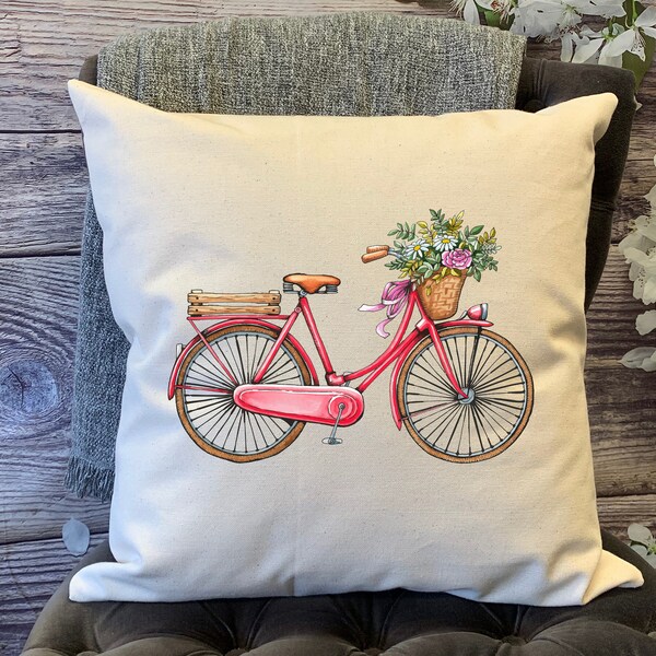 Bicycle Pillow - Etsy