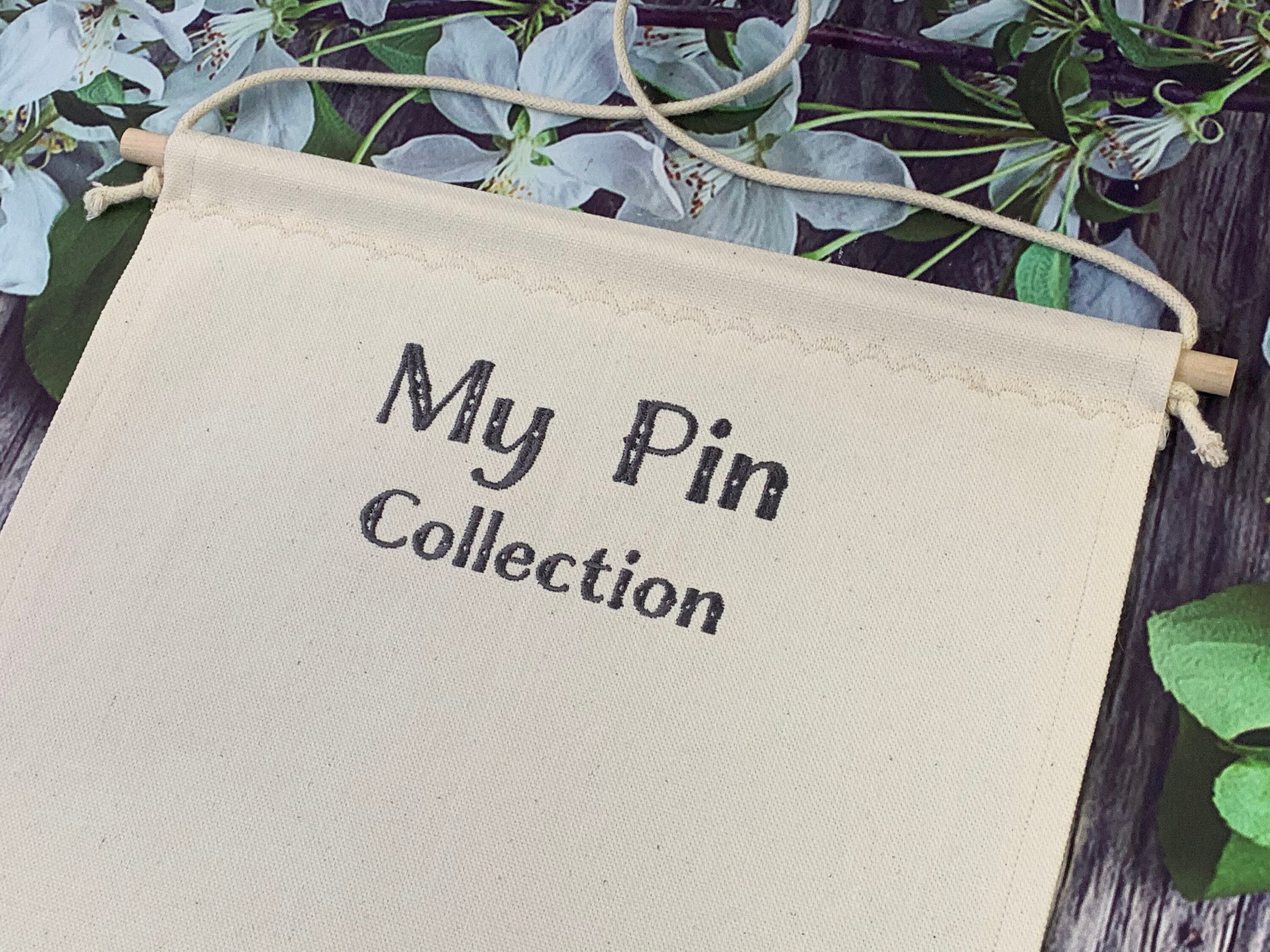 Pin Banner / Unique Pin Pennant / Handmade Pin Pennant With - Etsy