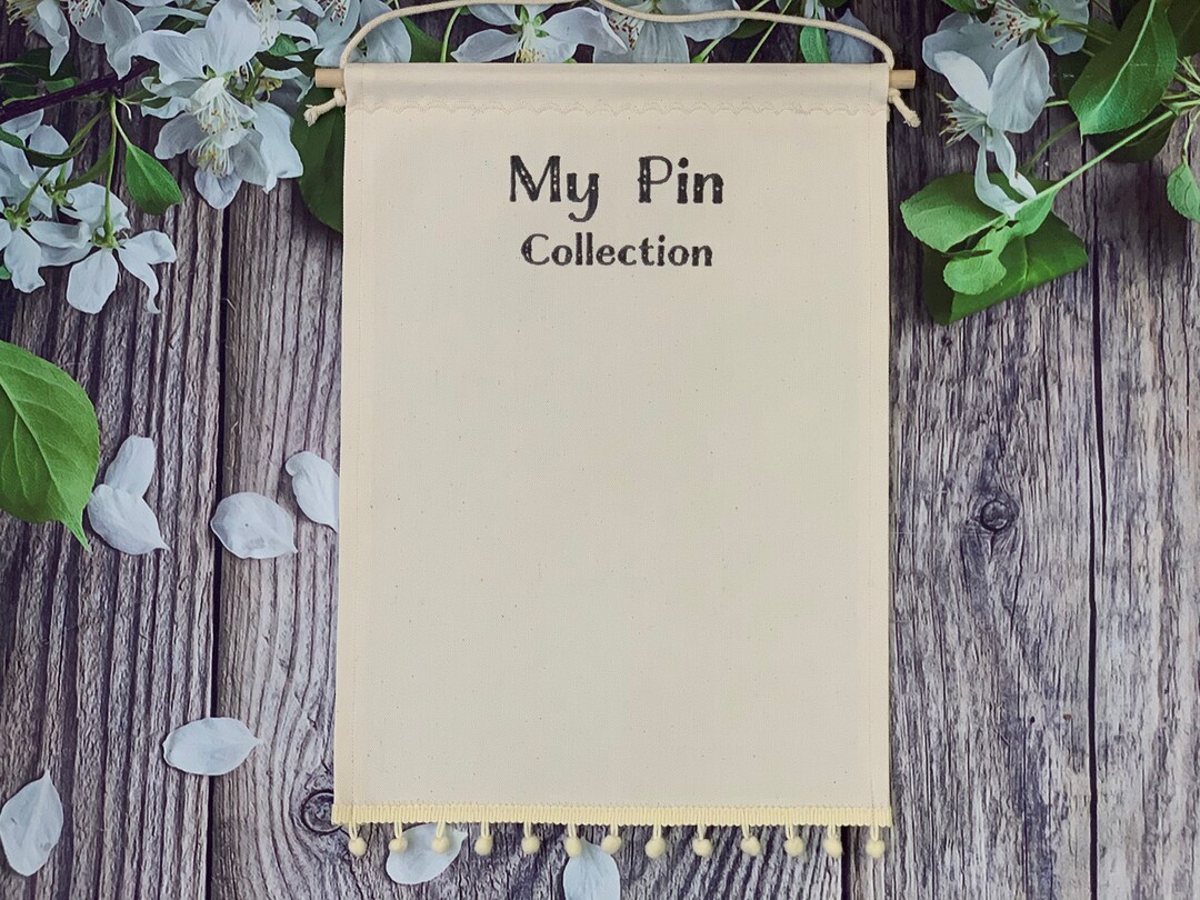 Pin Banner / Unique Pin Pennant / Handmade Pin Pennant With Custom ...