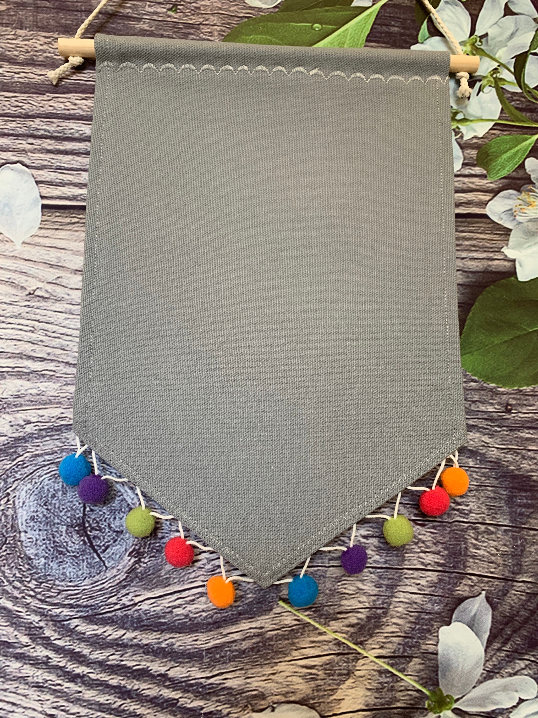 Pin Banner / Unique Pin Pennant / Handmade Blank Canvas Banner - Etsy