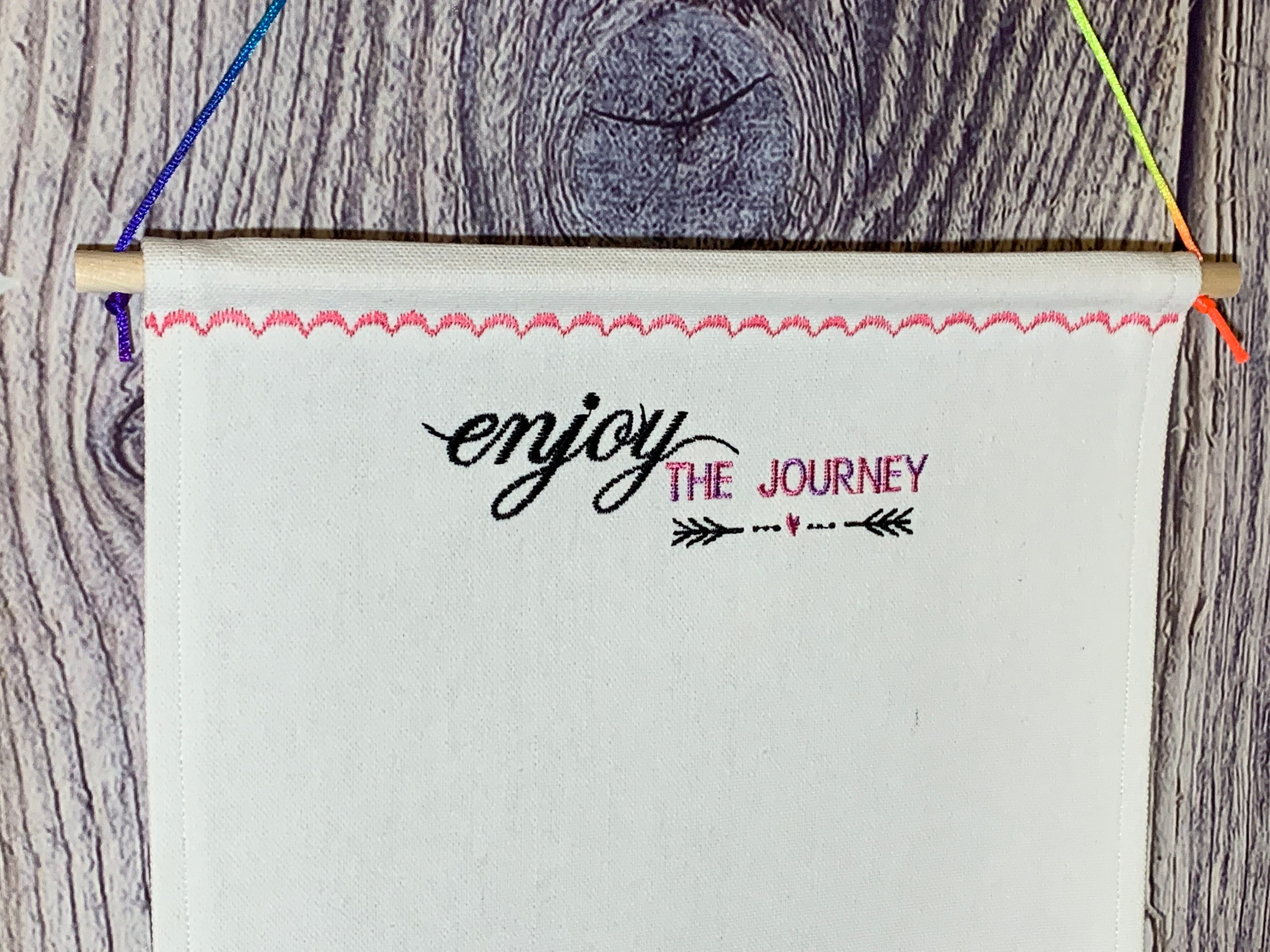 Enamel Pin Banner With Embroidery And Lace Tassel Trim Canvas | Etsy