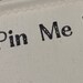 Pin Me Enamel Pin Banner / Embroidered Pin Pennant / Handmade Pin ...