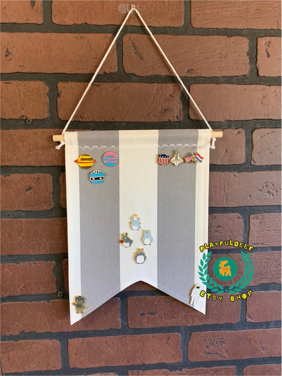 Swallow Tail Design Blank Canvas Banner With Gray and White | Etsy