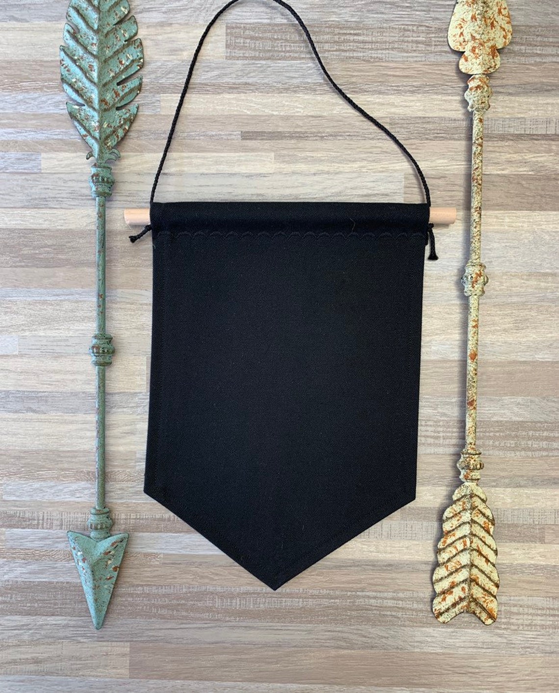 Black Blank Canvas Banner Wall Banner to Collect Badges and - Etsy