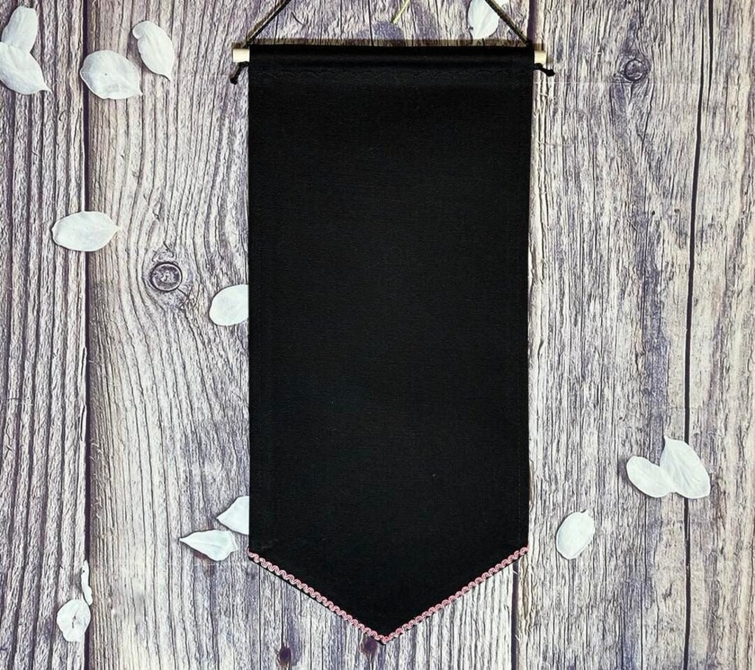 Enamel Pin Banner With Beautiful Pink Trim, Canvas Pin Banner, Enamel ...