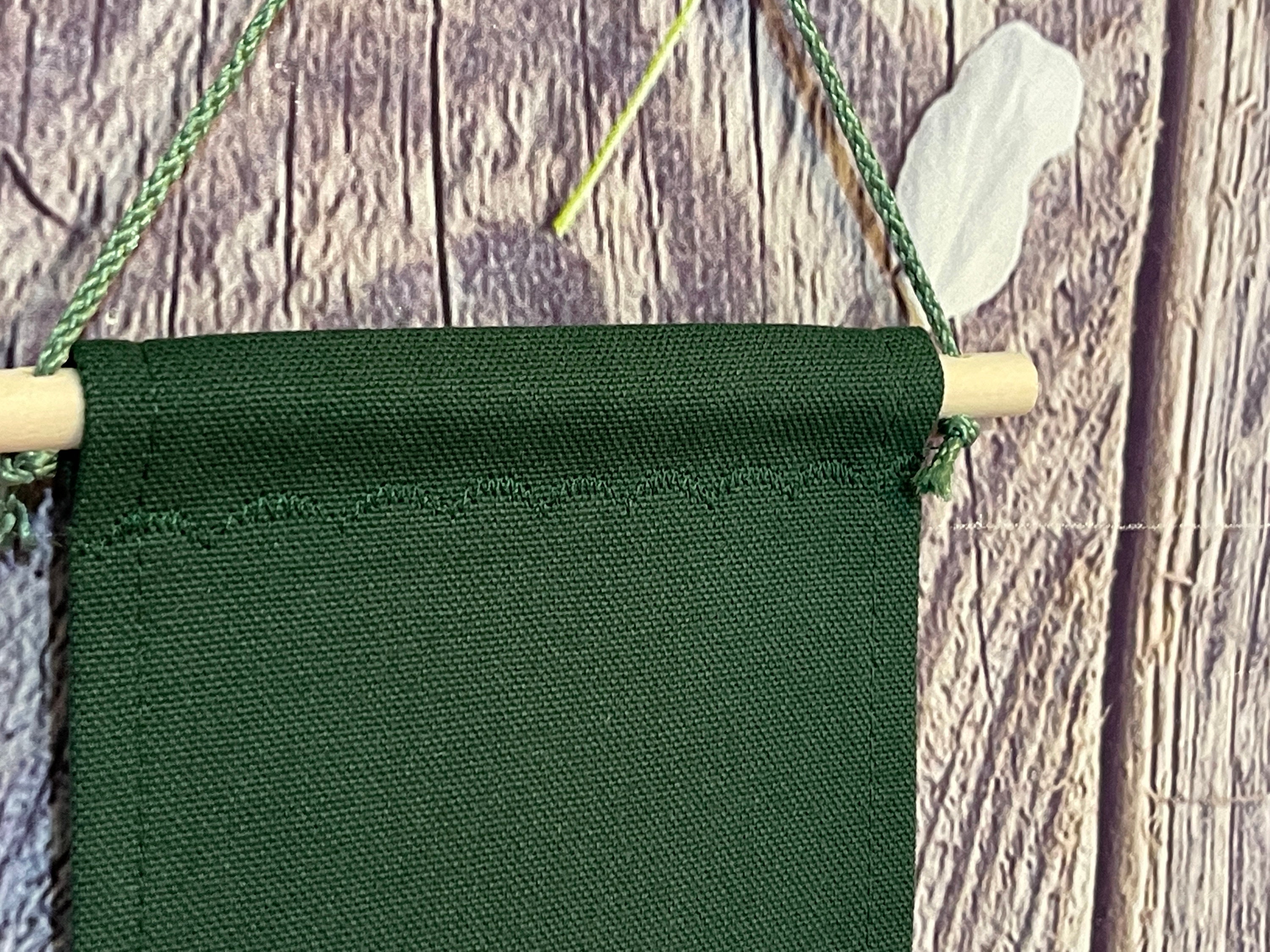 Enamel Pin Banner With Beautiful Embroidery Forest Green - Etsy