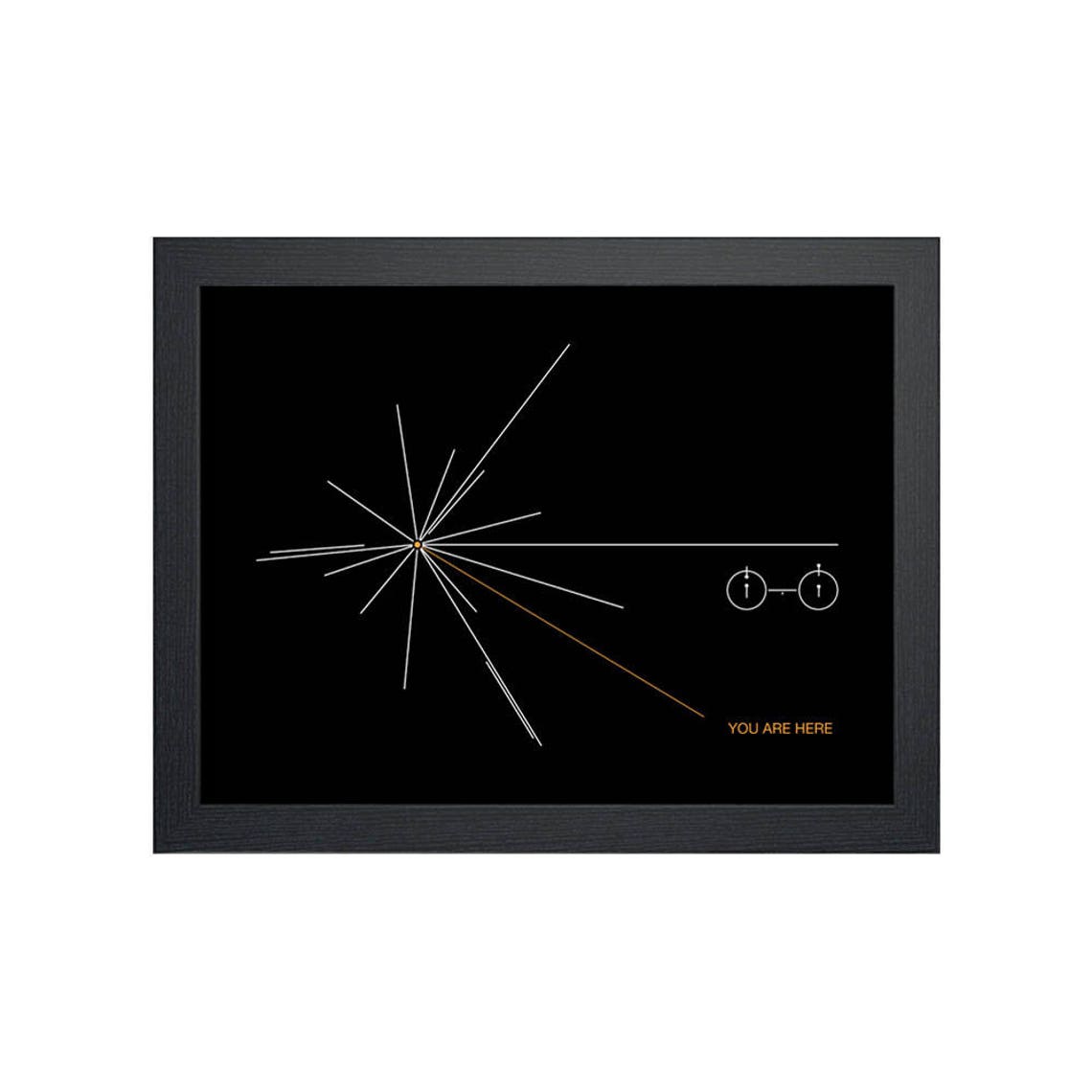 Voyager Pulsar Map - You Are Here (printable Art - Minimalist - Instant ...
