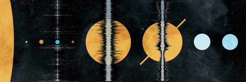 Solar System Sound Wave Visualization (spectrogram - Printable Science ...