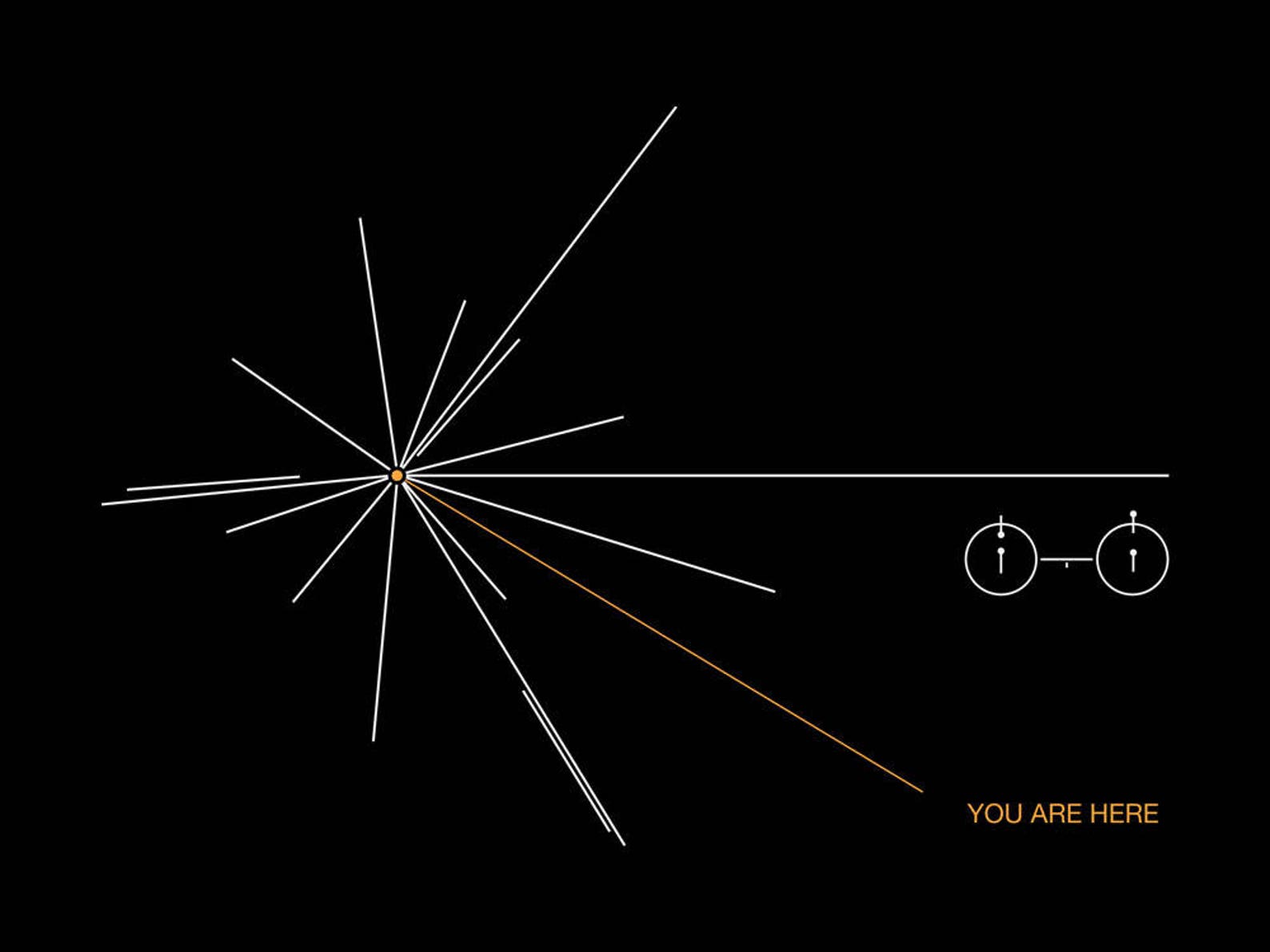Voyager Pulsar Map - You Are Here (printable Art - Minimalist - Instant ...