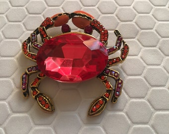 Crab Brooch | Etsy