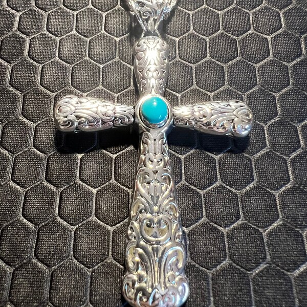 Turquoise Cross - Etsy
