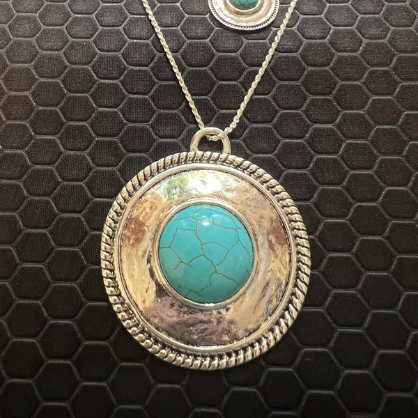 Turquoise Jewelry Set - Etsy