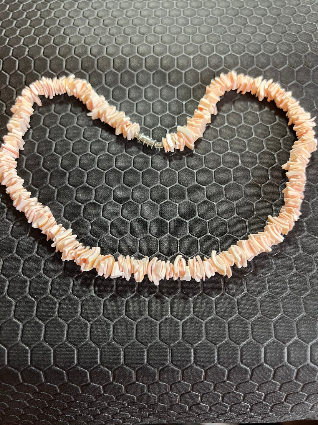 Shell Necklace Made of Pink Shells - Etsy