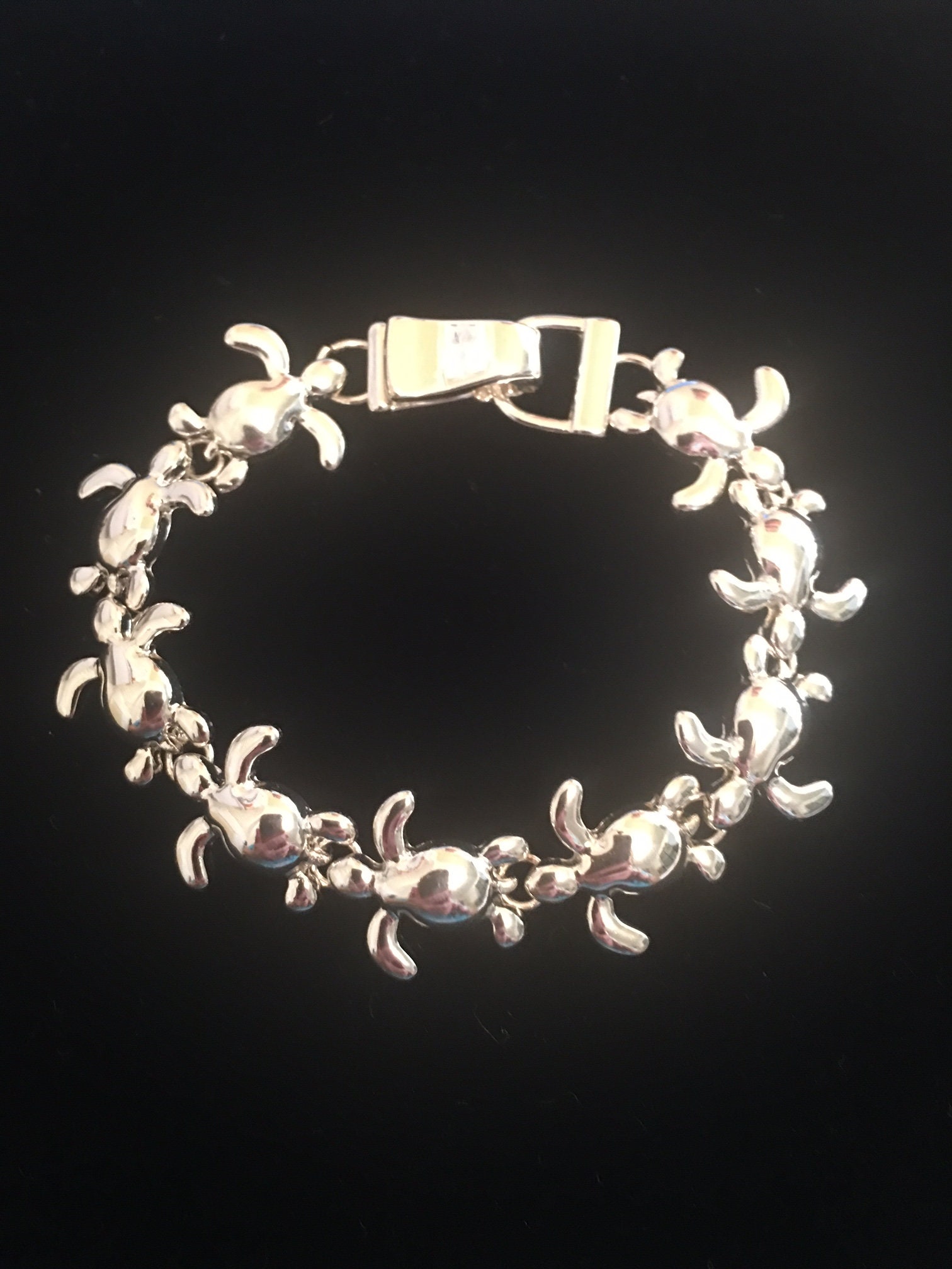 Turtle Bracelet Made of Sterling Silver | Etsy