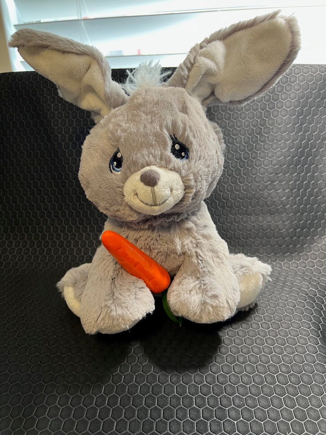 Mike the Grey Stuffed Bunny Stuffed Animal - Etsy