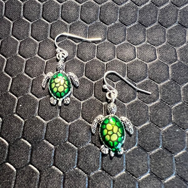 Turtle Earrings - Etsy