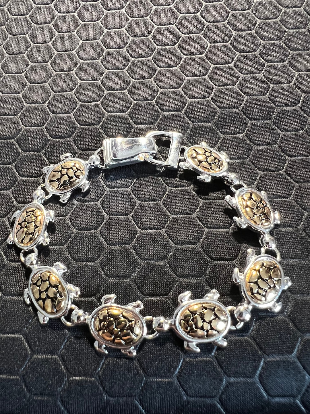 Turtle Bracelet Made of Sterling Silver and Gold - Etsy