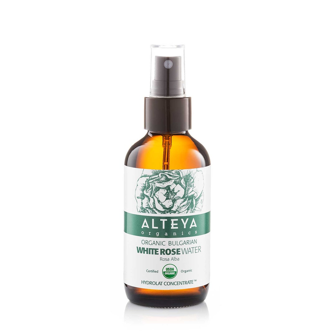 White Rose Water (bulgarian Rosa Alba) - USDA Certified Organic - Amber ...