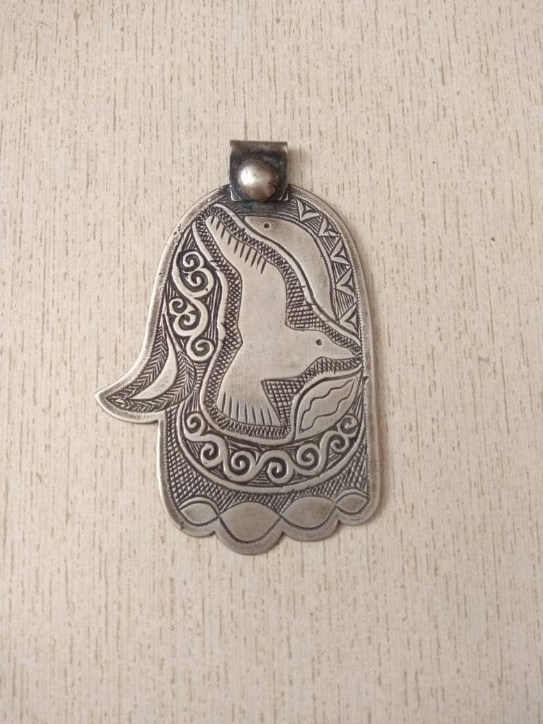 Moroccan Silver Berber Hand of Fatima khamsa - Etsy