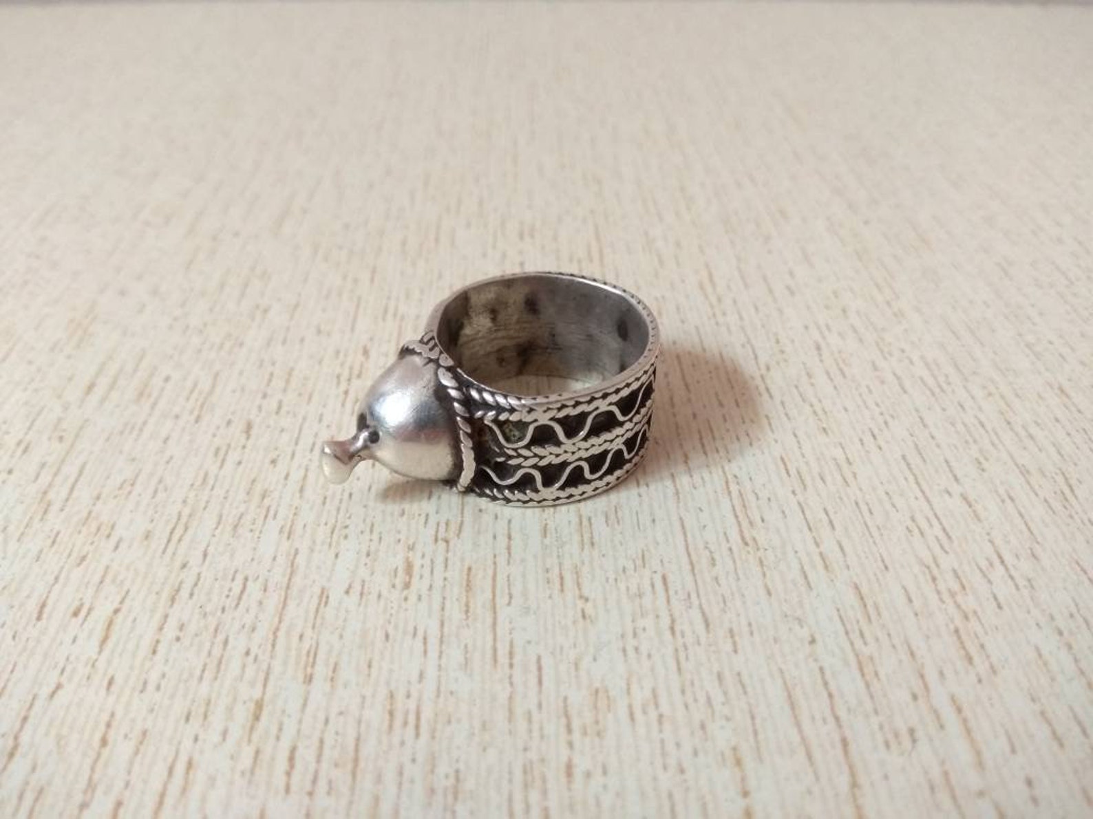 Antique Silver Berber Moroccan Ring, Berber Silver, Moroccan Jewelry ...
