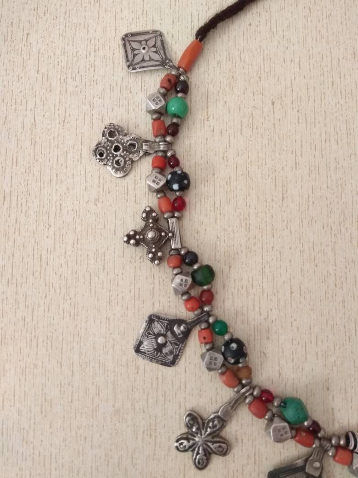 Antique Berber Necklace from Morocco with Berber Pendants Old | Etsy