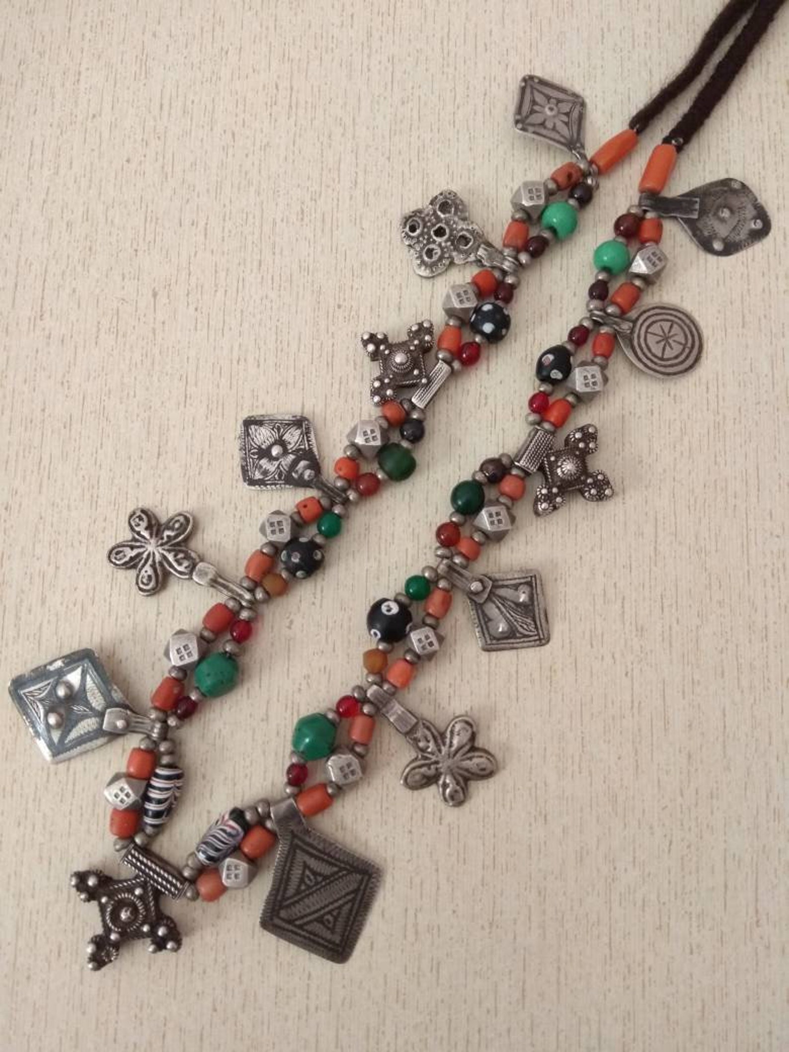 Antique Berber Necklace from Morocco with Berber Pendants Old | Etsy