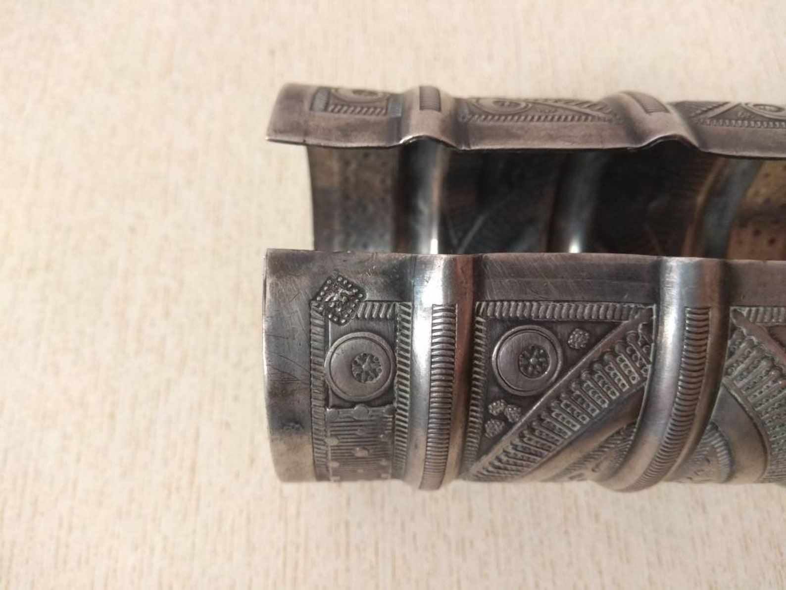 Vintage Libyan Silver Cuff Bracelets: Berber Tribal Jewelry - Etsy