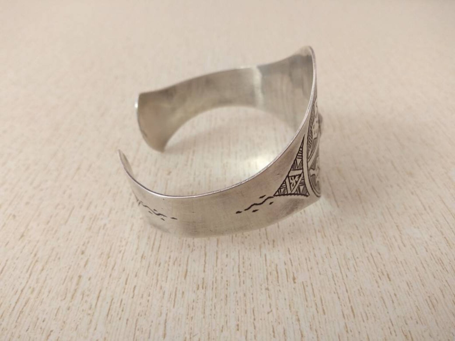 Moroccan Silver Berber Bracelet With Hallmarks, Berber Bracelets ...