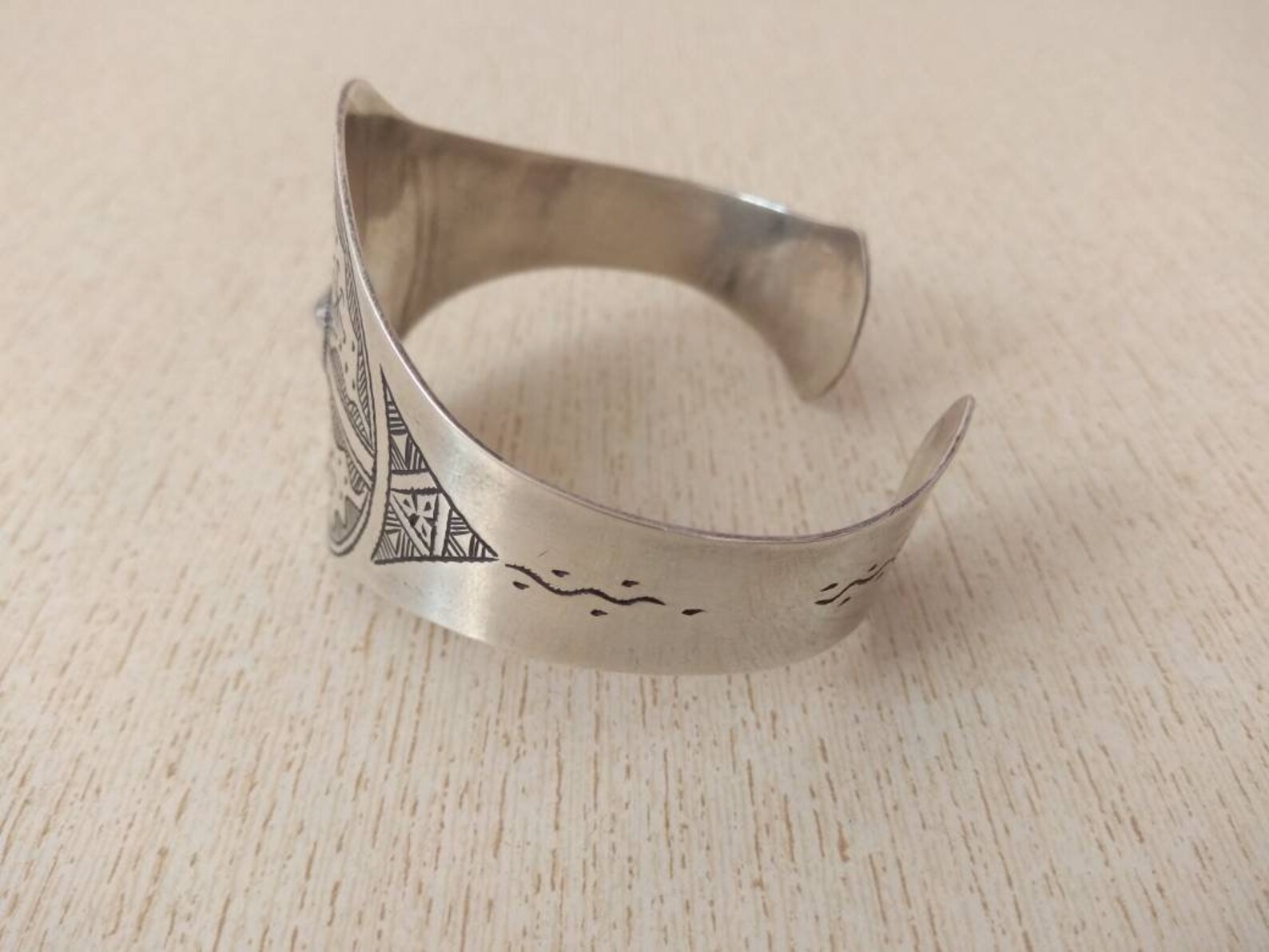 Moroccan Silver Berber Bracelet With Hallmarks, Berber Bracelets ...