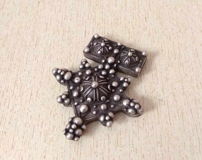Moroccan Silver Boghdad Cross Pendant From Morocco, Boghdad Pendants ...