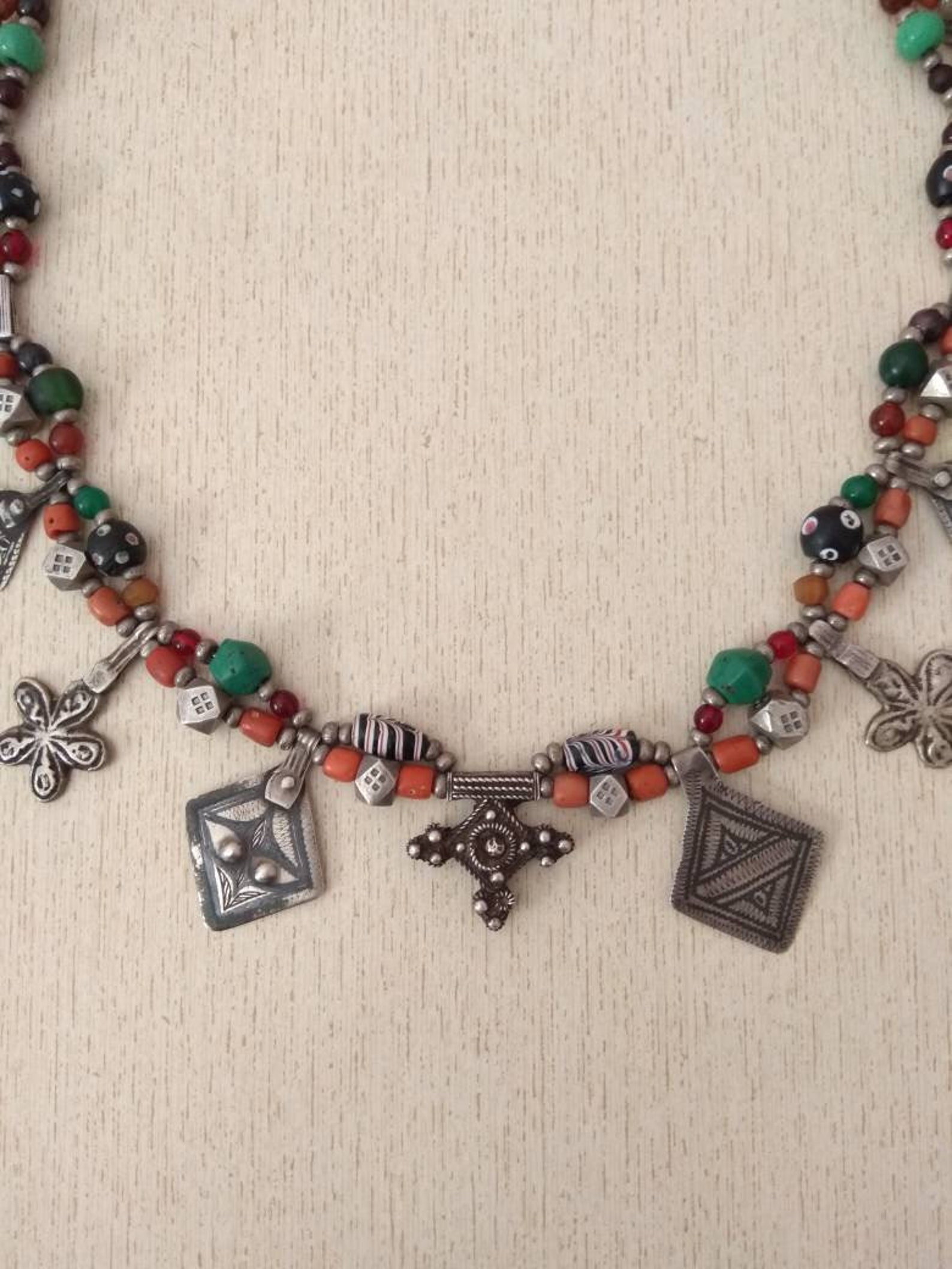 Antique Berber Necklace From Morocco With Berber Pendants Old - Etsy