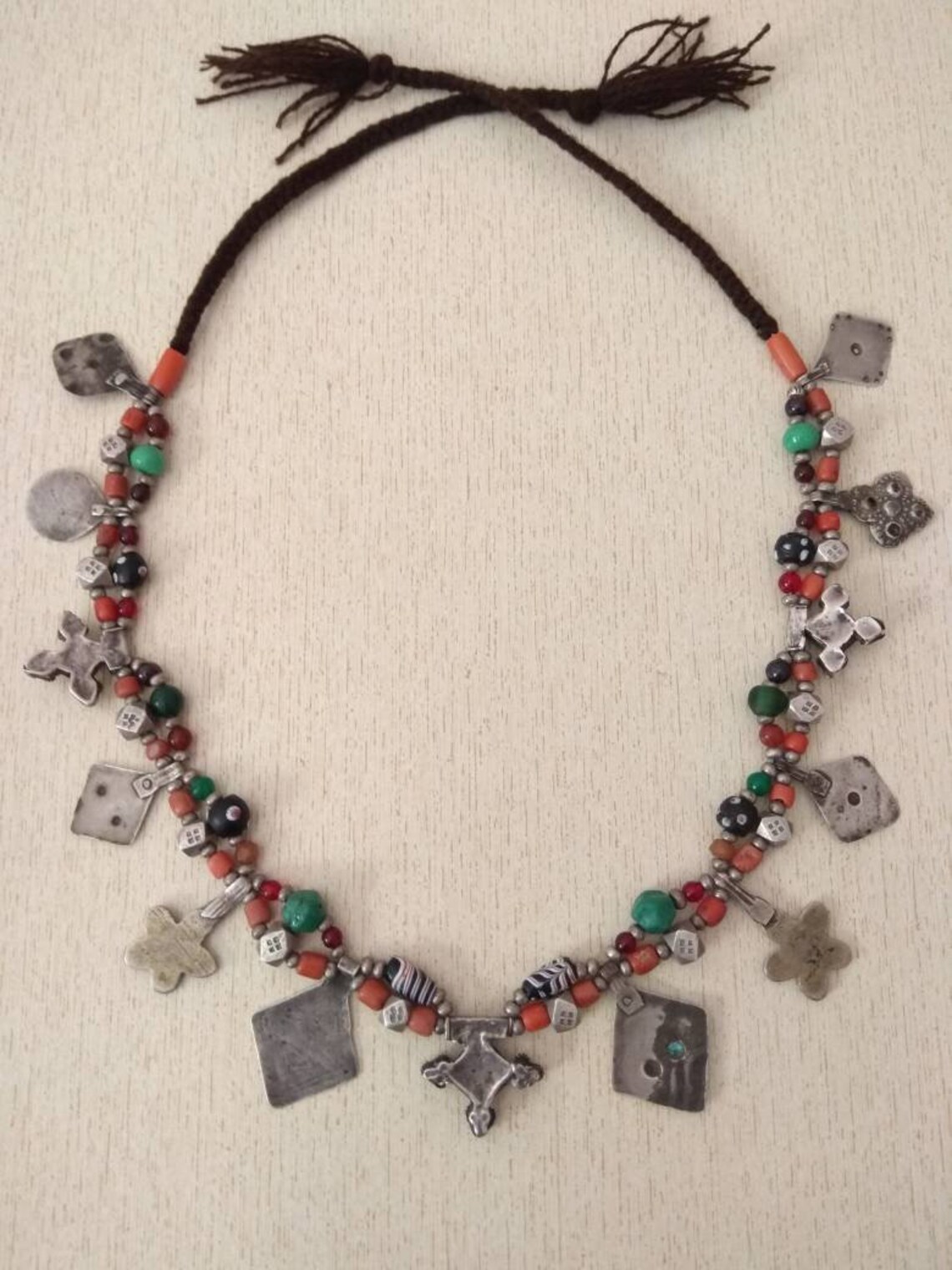 Antique Berber Necklace from Morocco with Berber Pendants Old | Etsy